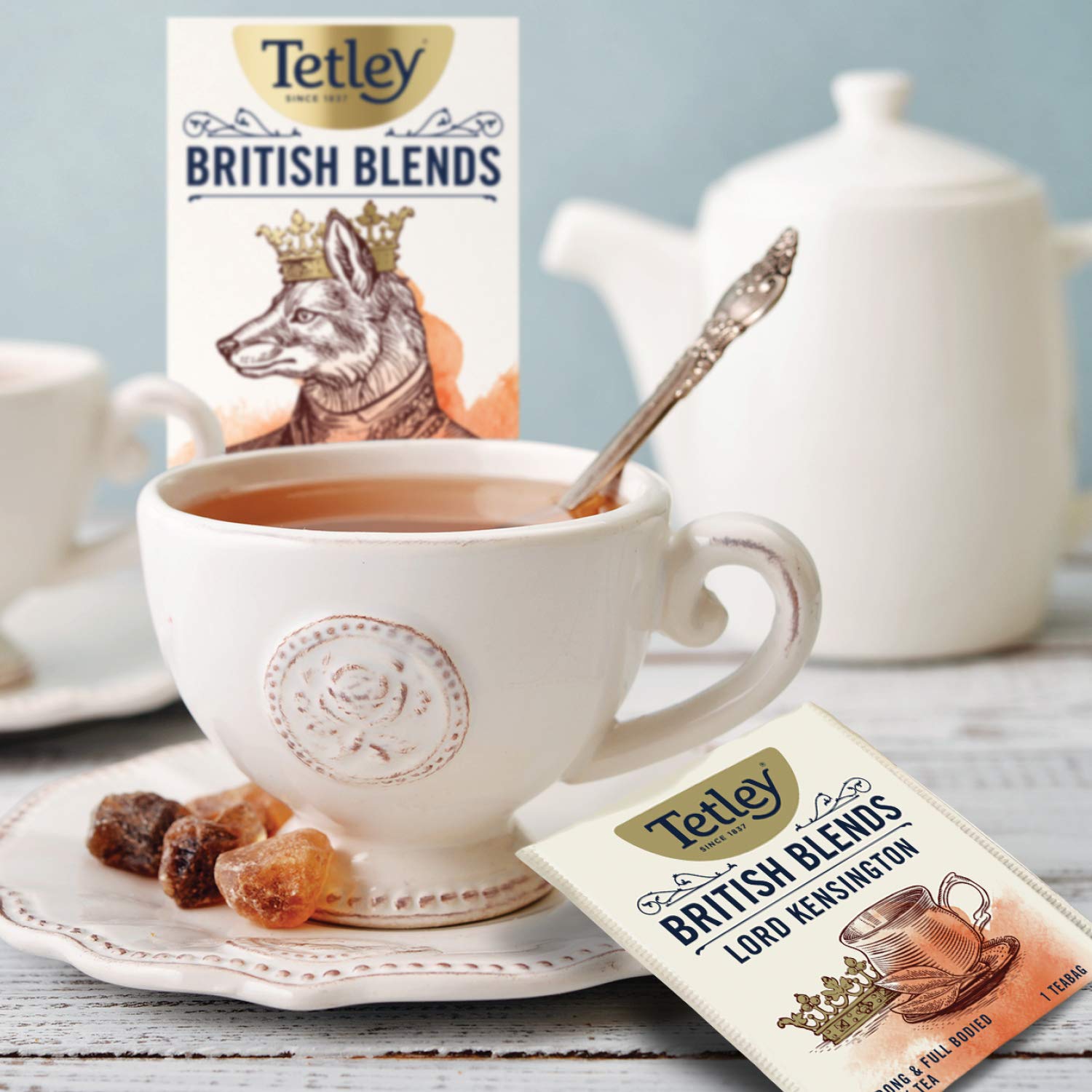 Tetley British Blends Lord Kensington Black Tea, Strong & Full Bodied Tea, 20 Teabags (Pack of 6)