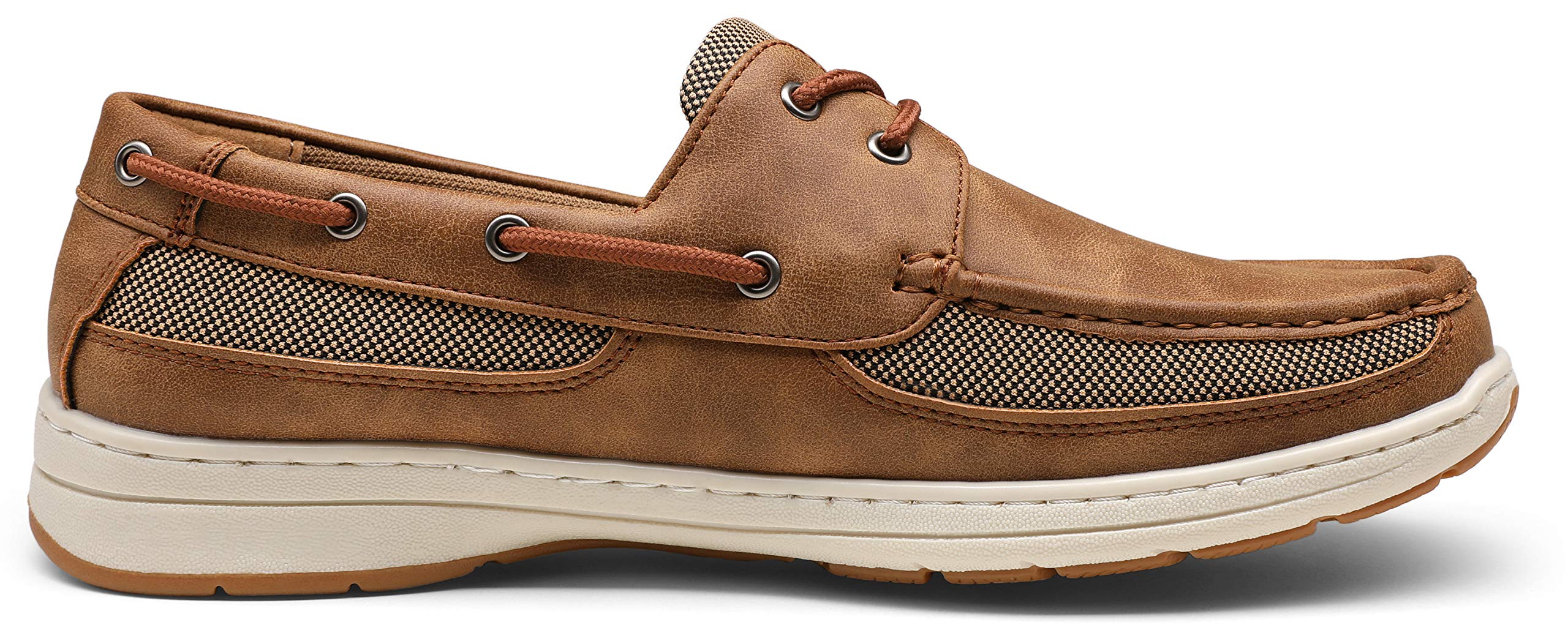 Vostey Men's Boat Shoes Slip On Stylish Casual Loafers Shoes(BMY3003 tan 10)