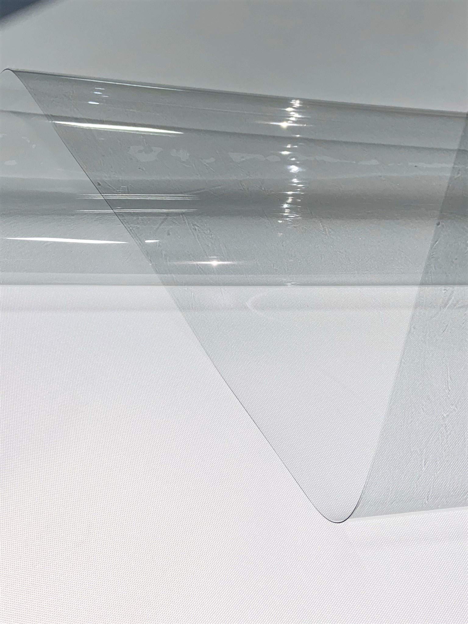 Clear Marine Vinyl 20 Gauge Double Polished 54 Inches Wide by 5 Yards