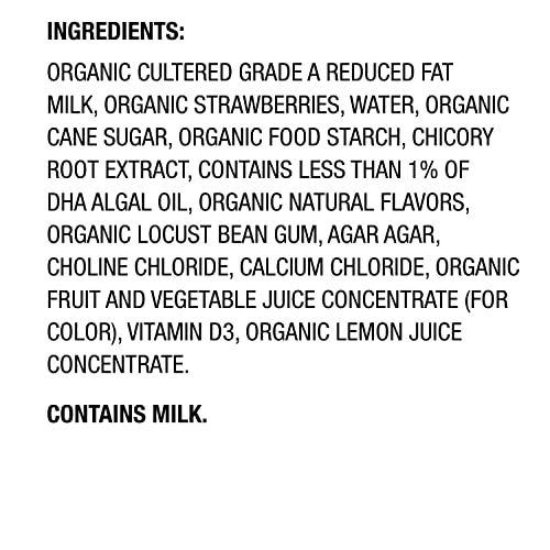 Horizon Organic Growing Years Low Fat Yogurt Pouch with 50mg DHA Omega-3 and Choline, Strawberry, 3.5 oz., 4 Pack