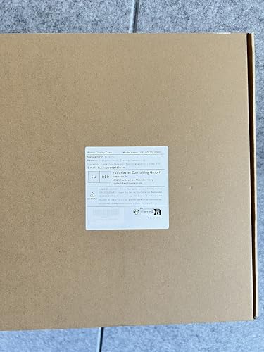 Thickened Clear Acrylic Display Case for Lego 42154 10295 42176 42170 75376 10317 Collectibles, Transparent Box Dustproof Protection with Wood-Plastic Base & String Light, Black Inside 15.7x7.9x7.9in