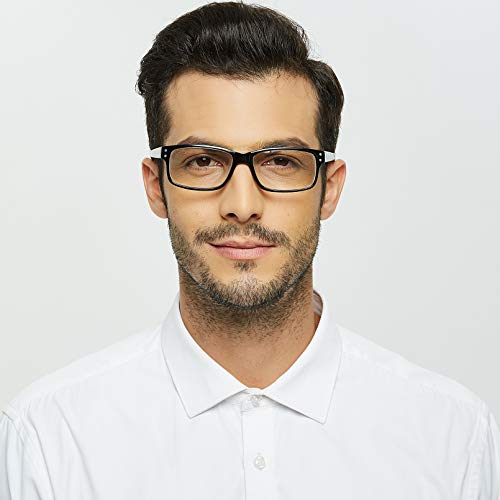 NORPERWIS 5 Pair Reading Glasses Quality Lightweight Blue Light Blocking Eyeglasses with Spring Hinge Readers for Women Men (5 Pack Black-1, 1.50)