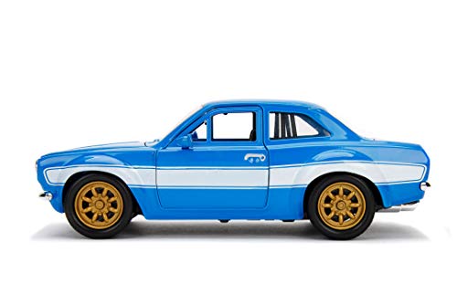 Jada Toys 1:24 Fast & Furious - Brian's Ford Escort RS2000 Mk1, Blue With White Stripes
