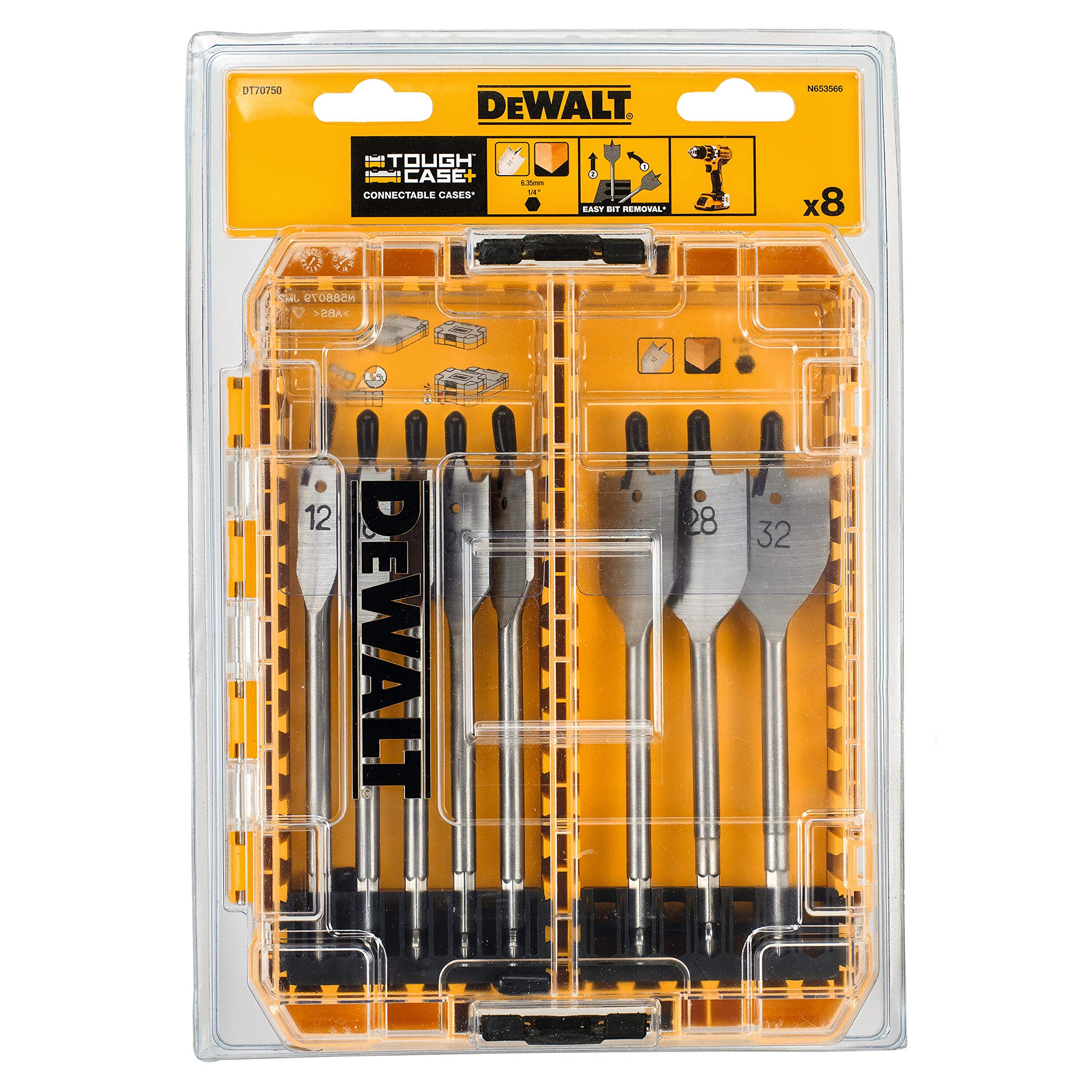 DEWALT 8PC STD FLATBIT Set