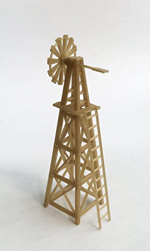 Outland Models Railway Layout Country Farm Windmill (Gold) HO Scale 1:87