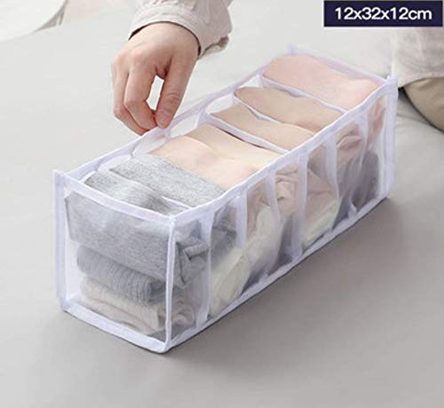BADASS SHARKS Underwear Organizer 3 Set Foldable Bra Underwear Organizer Drawer Divider Storage Organizer for Underwear Socks Ties Bras Women Underwear Storage Compartment Box