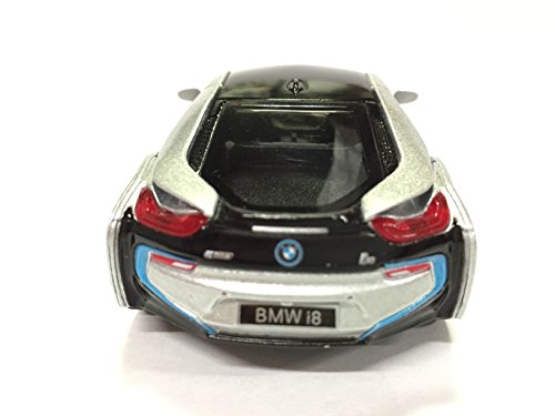 KiNSMART BMW i8 SetOf4 5" 1:36 Scale Die Cast Metal Model Toy Car w/ Pullback Action