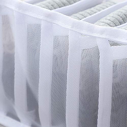 BADASS SHARKS Underwear Organizer 3 Set Foldable Bra Underwear Organizer Drawer Divider Storage Organizer for Underwear Socks Ties Bras Women Underwear Storage Compartment Box