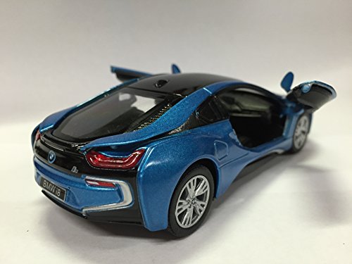 KiNSMART BMW i8 SetOf4 5" 1:36 Scale Die Cast Metal Model Toy Car w/ Pullback Action
