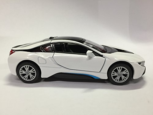 KiNSMART BMW i8 SetOf4 5" 1:36 Scale Die Cast Metal Model Toy Car w/ Pullback Action