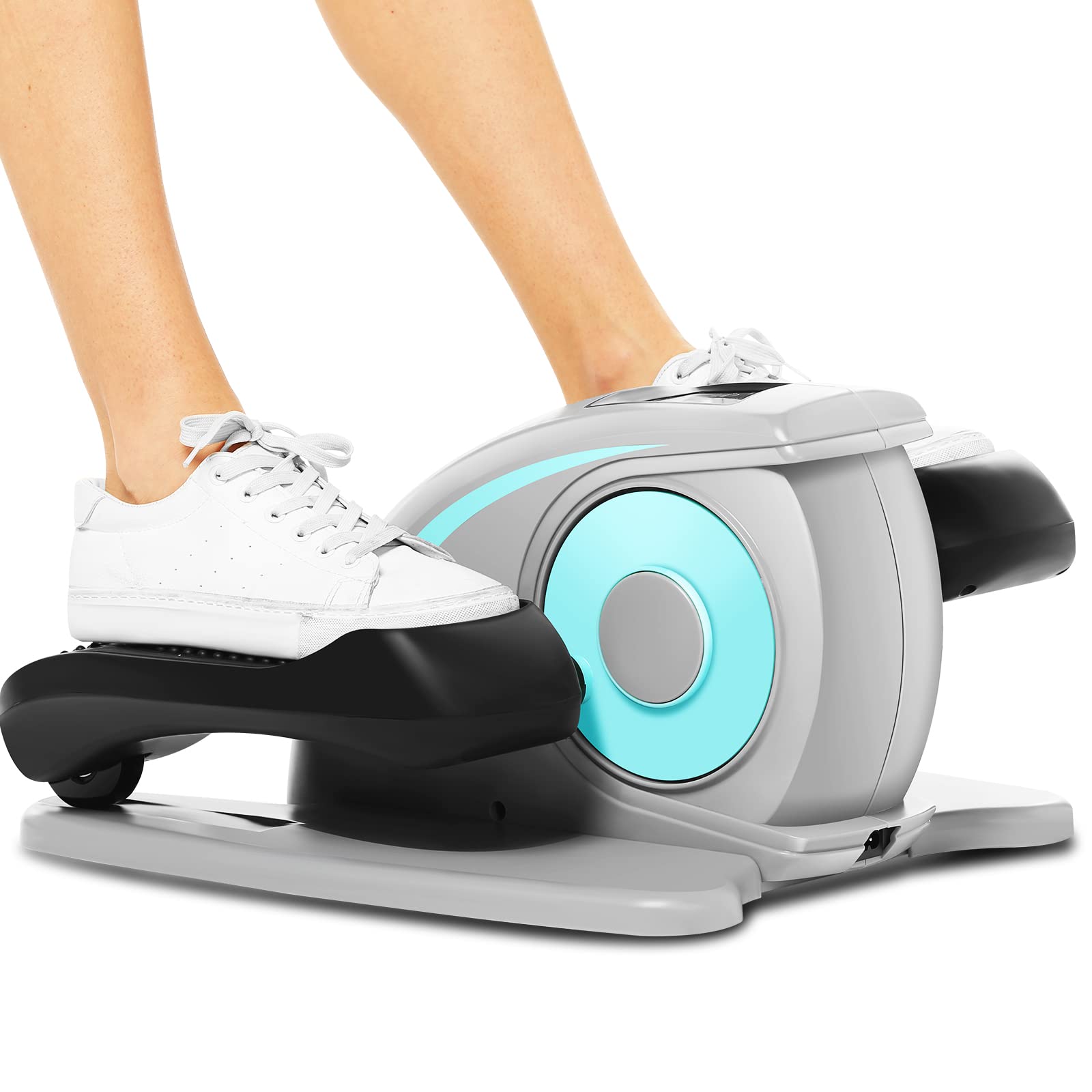 ANCHEER Under Desk Elliptical, Electric Ellipse Leg Exerciser While Sitting for Seniors Adults, Quiet Portable Motorized Seated Foot Pedal Exerciser with Remote Control for Home Office Use