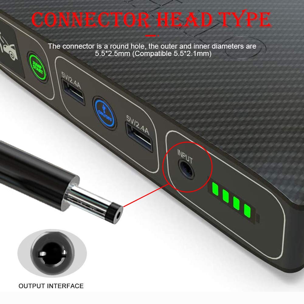 MEROM Halo Bolt AC Adapter & Car Jump Starter - Compatible with Halo Bolt 57720/58830 & More