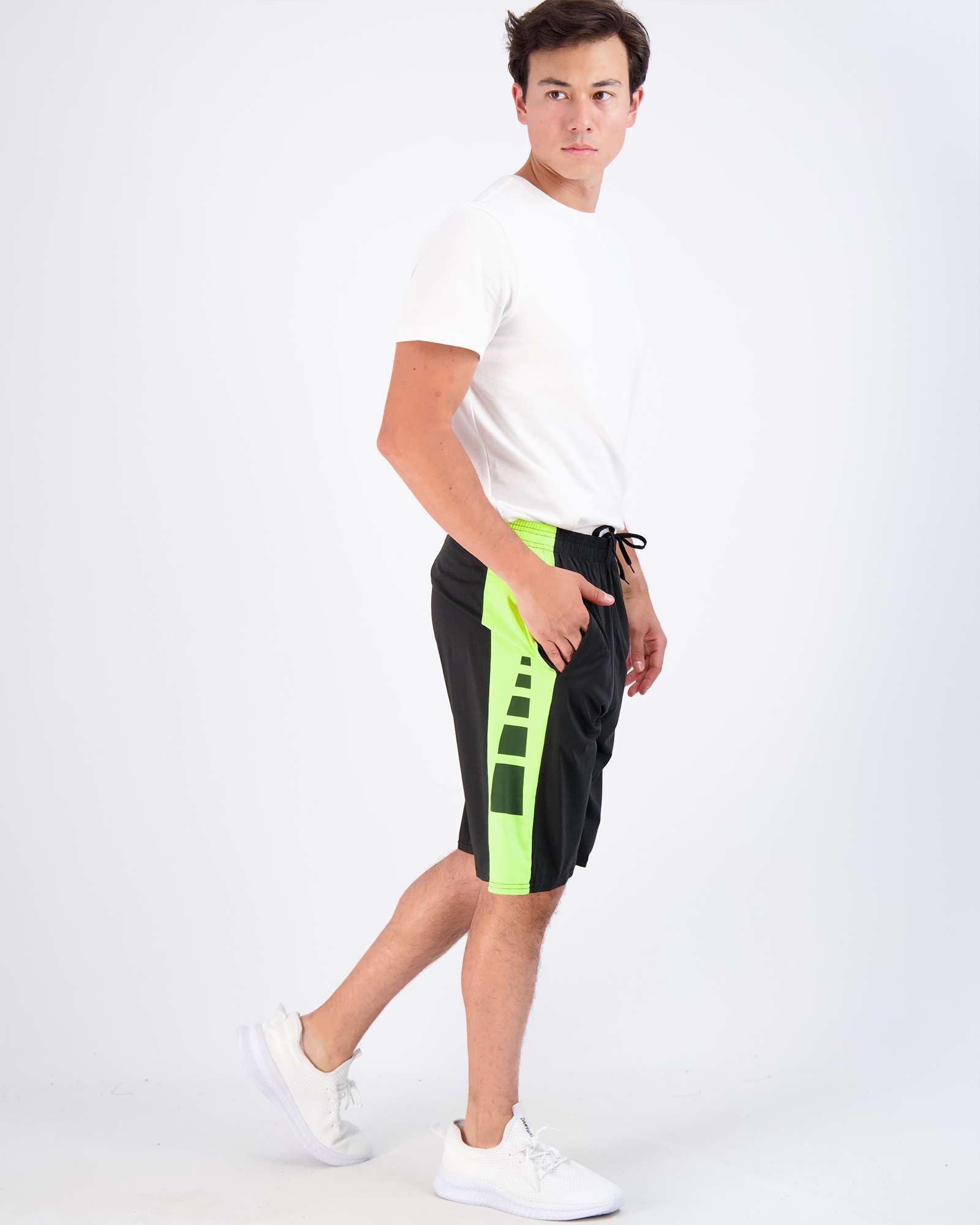 5 Pack Men’s Active Quick Dry Fit Short Pockets Athletic Running Gym Basketball Workout Activewear Sports Men, Set 10, XXL, Pack of 5