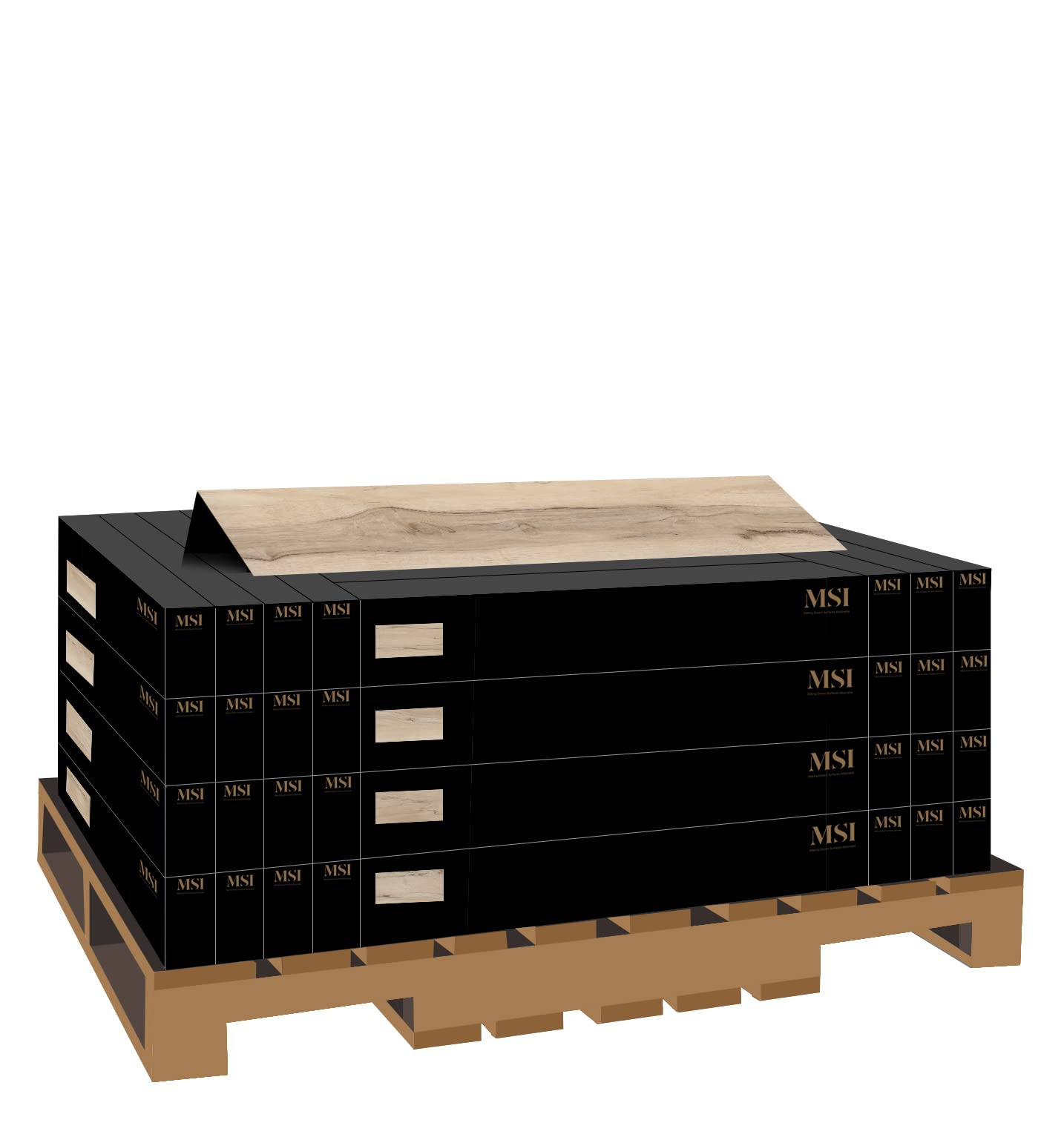 MSI Glendale 7 inch x 48 inch Luxury Vinyl Flooring, Rigid Core Planks, LVT Tile, Click Lock Floating Floor, Waterproof LVT, Wood Grain Finish, CASE, Aged Maple Beige, 19 Square Feet