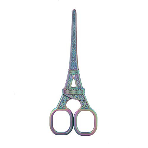 Embroidery Scissors Stainless SteelStitch Scissors Eiffel Tower Shape Sewing Shears DIY Art Work Embroidery Tool Scissor for Needlework Embroidery Sewing Craft Art Work(Multicolour)