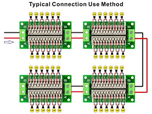 16Amp AC/DC 2x12 Position Terminal Block Distribution Module