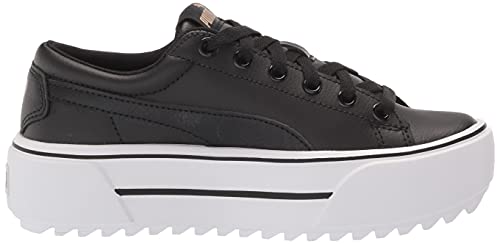PUMA womens Kaia Platform Sneaker, Black, 9 US