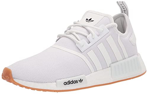 adidas Originals mens Nmd_r1 Sneaker, White/White/Gum, 10.5 US