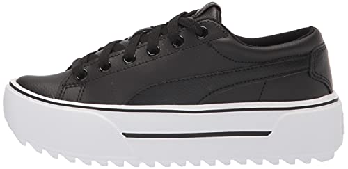 PUMA womens Kaia Platform Sneaker, Black, 9 US