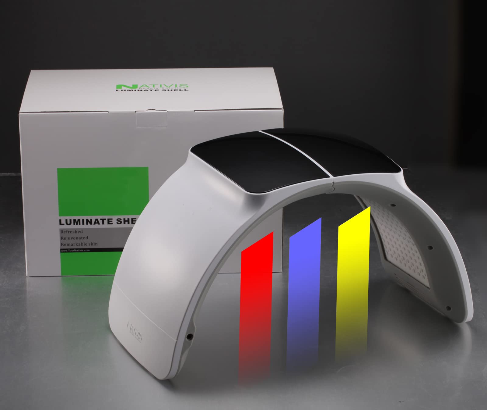 ROCSTDM 3 Color LED Face Photon Mask Photon Light Skin Rejuvenation Therapy Facial Skin Care Machine