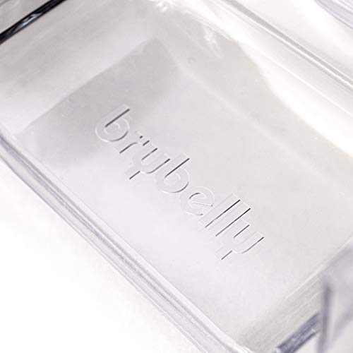 Brybelly Elite Rotating Card Deck Tray | Standard Sized Playing Cards | Rotates in Any Direction | Clear | 2 Deck Tray