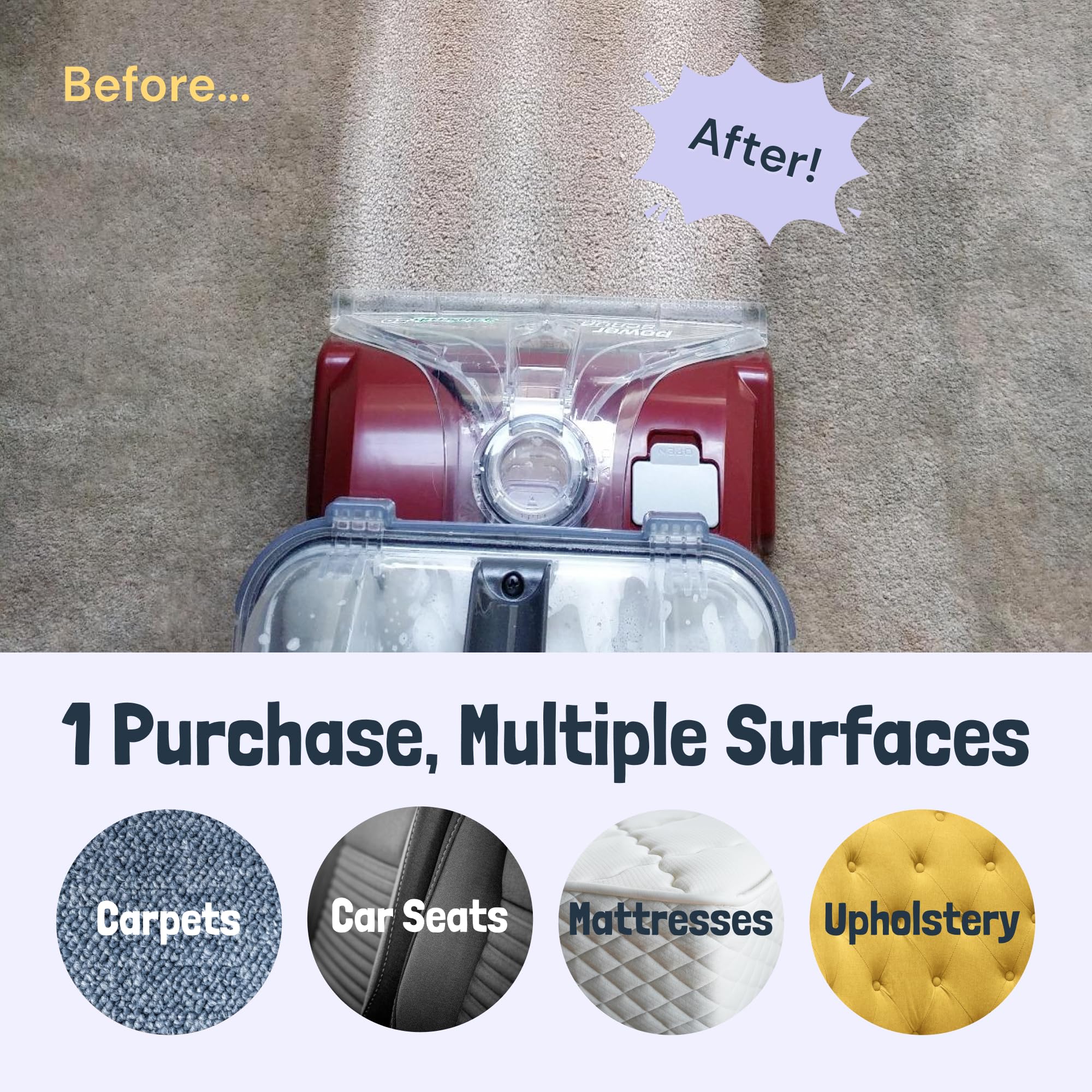 Sunny & Honey Carpet Miracle - Carpet Cleaner (32 Fl Oz (Pack of 1), Light Lavender Scent)