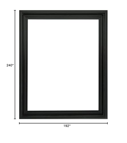 Creative Mark Illusions Floater Frame For 3/4" Deep Canvases - 16x20 Black- Set of 4, Ideal for Galleries & Home Decor - Wood Float Frame for Canvas Paintings- Complete Hanging Hardware
