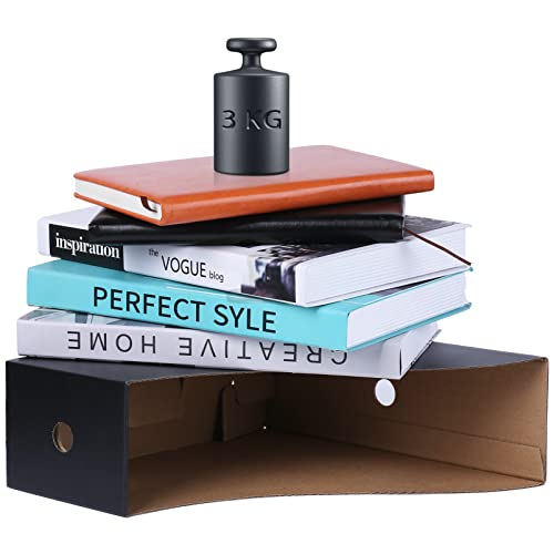 Limitliho Black Cardboard Magazine Holder (2Pack), Magazine File Holder with Labels, Sturdy Magazine Storage Box, Desktop Magazine File Organizer for Home, Office and School