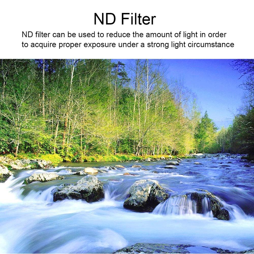QKOO Neutral Density ND8/16/32 Filters for GoPro Hero 13 12 11 10 9 Black (Works with Media Mod) (Directly Replace The Standard Protective Lens On Your Camera)