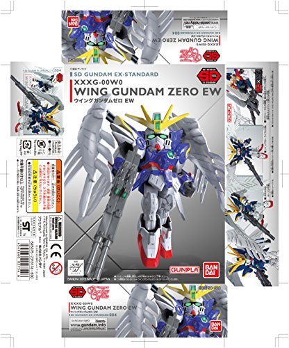 Bandai Hobby SD EX-Standard Wing Gundam Zero Version EW Action Figure, Multi, 8" (BAN202754)