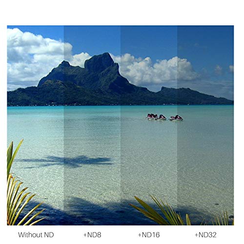 QKOO Neutral Density ND8/16/32 Filters for GoPro Hero 13 12 11 10 9 Black (Works with Media Mod) (Directly Replace The Standard Protective Lens On Your Camera)