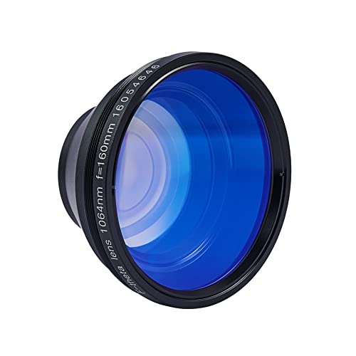 OMTech F Theta Lens for Fiber Laser Engravers, 110x110mm Replacement Optical Scanning Lens for 1064nm Fiber Cutter Marking Engraving Machines, Laser Etching Accessory Field Lens Upgrade, M85x1 Thread