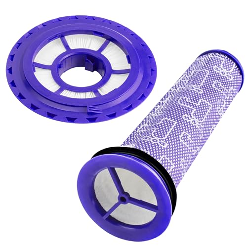 HEPA Post Motor Filter & Pre Filter Replacement for Dyson DC41, DC65, DC66, UP13, UP20 Animal, Multi Floor and Ball Vacuums, Compared to Part # 920769-01 & 920640-01