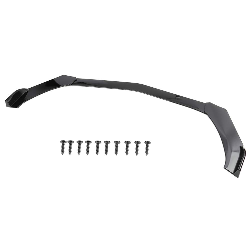 cciyu 3pcs Universal Front Lip Splitter Bumper Adjustable Spoiler Lip ABS Fit for Most Cars