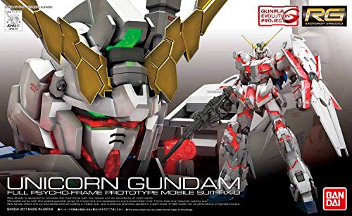 RG Mobile Suit Gundam UC Unicorn Gundam 1/144 Scale Color Coded Plastic Model