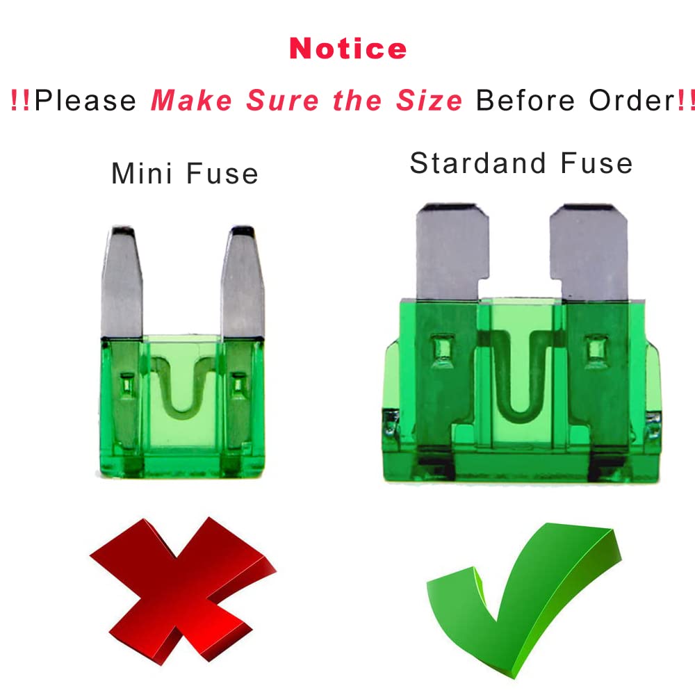 (55 pcs) 20 Amp Standard Blade Fuse, 20A Automotive Fuse for Car Truck