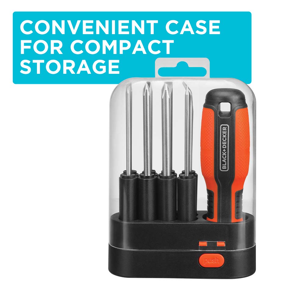 BLACK+DECKER Screwdriver Set, 9-in-1 (BDHT68002)