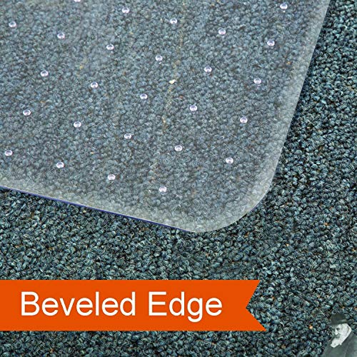 Carpet Chair Mats/Chair Mat for Carpets | Low/Medium Pile Computer Chair Floor Protector for Office and Home 36"x 48"x 0.08"/Not Suitable for high Pile Carpet