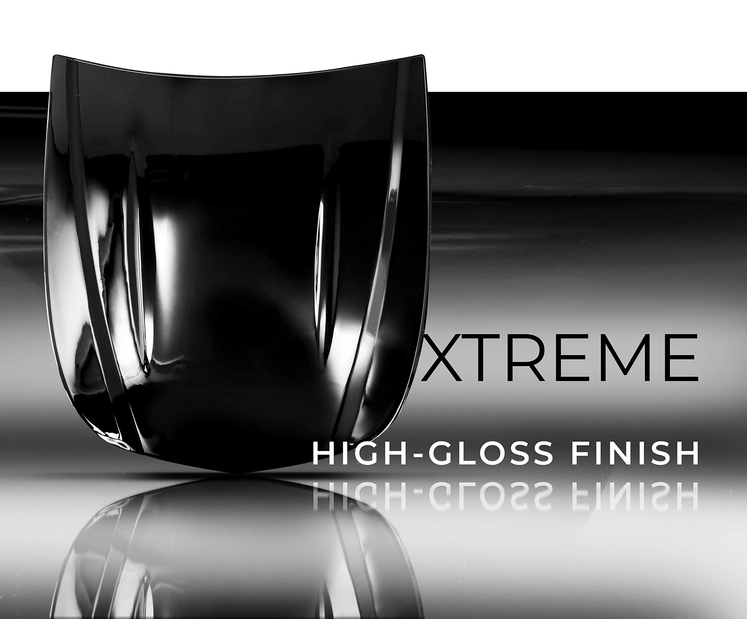 VViViD+ Ultra Gloss Premium Vinyl Car Wrap Film (1ft x 5ft, Gloss Piano Black)