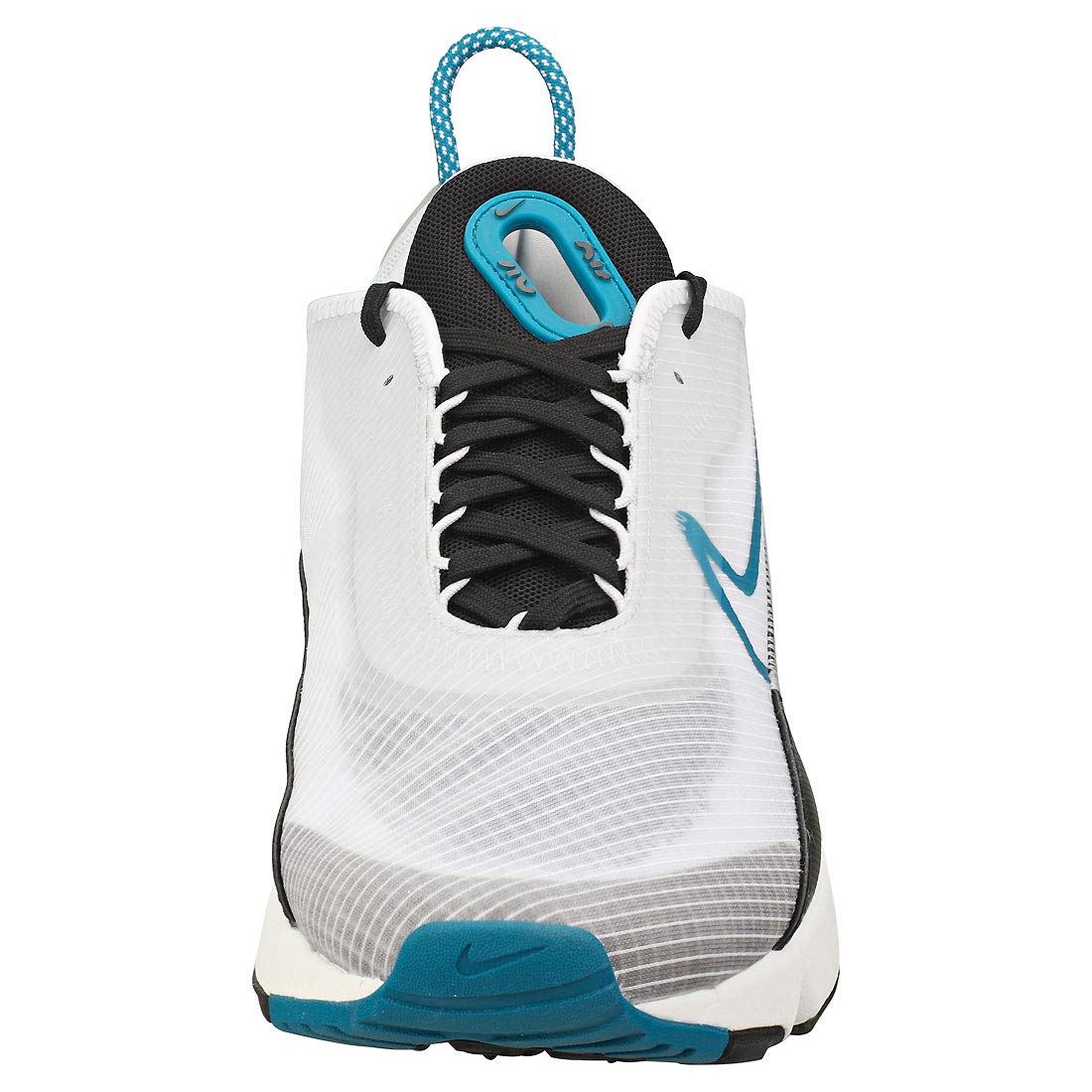 Nike Men's Running Shoe, White Green Abyss Black 100, 9.5