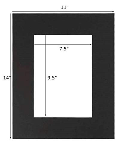 A Plus Max Black 11x14" Mat Board For Picture Framing Pack of 20