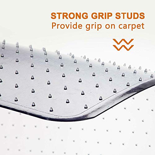 Carpet Chair Mats/Chair Mat for Carpets | Low/Medium Pile Computer Chair Floor Protector for Office and Home 36"x 48"x 0.08"/Not Suitable for high Pile Carpet