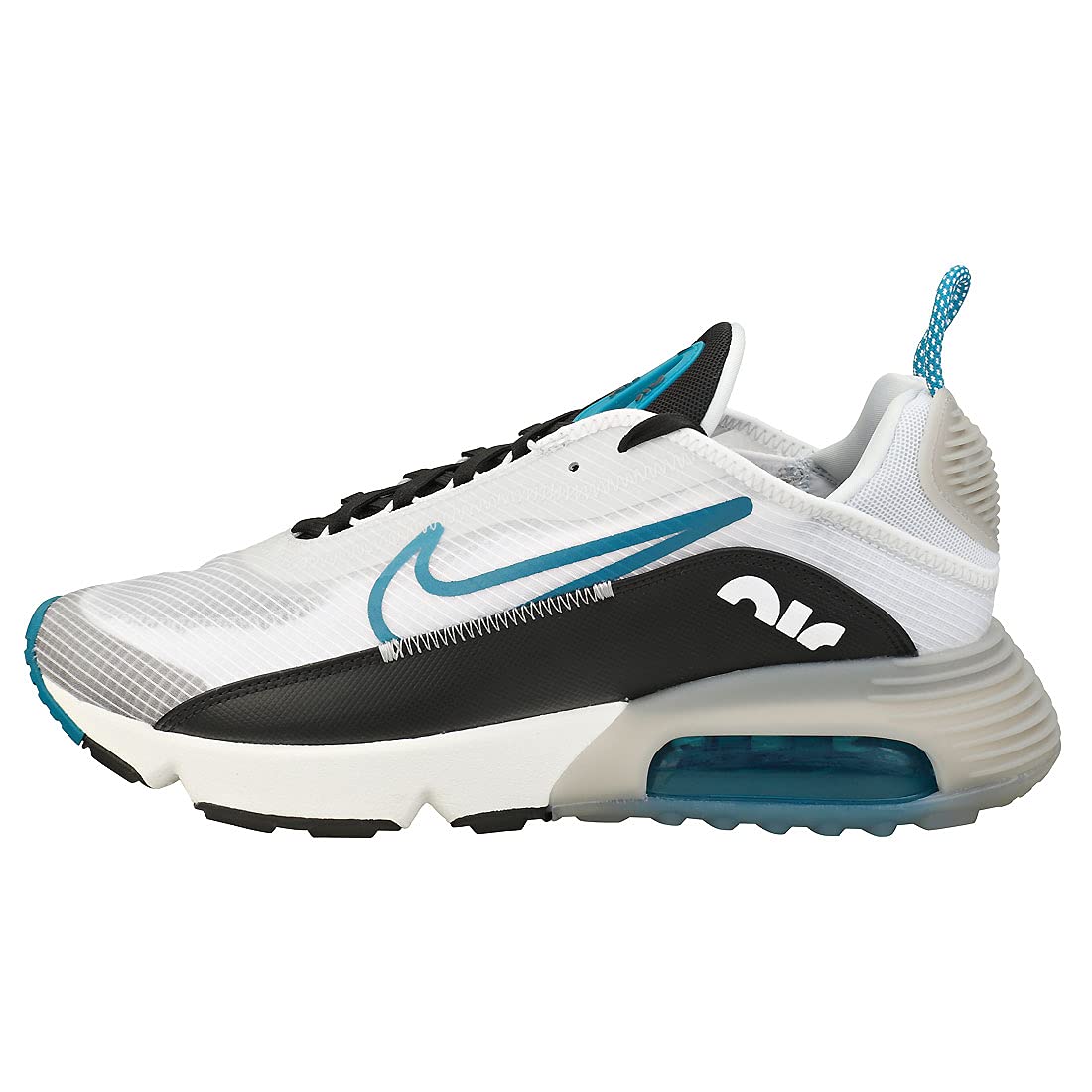 Nike Men's Running Shoe, White Green Abyss Black 100, 9.5