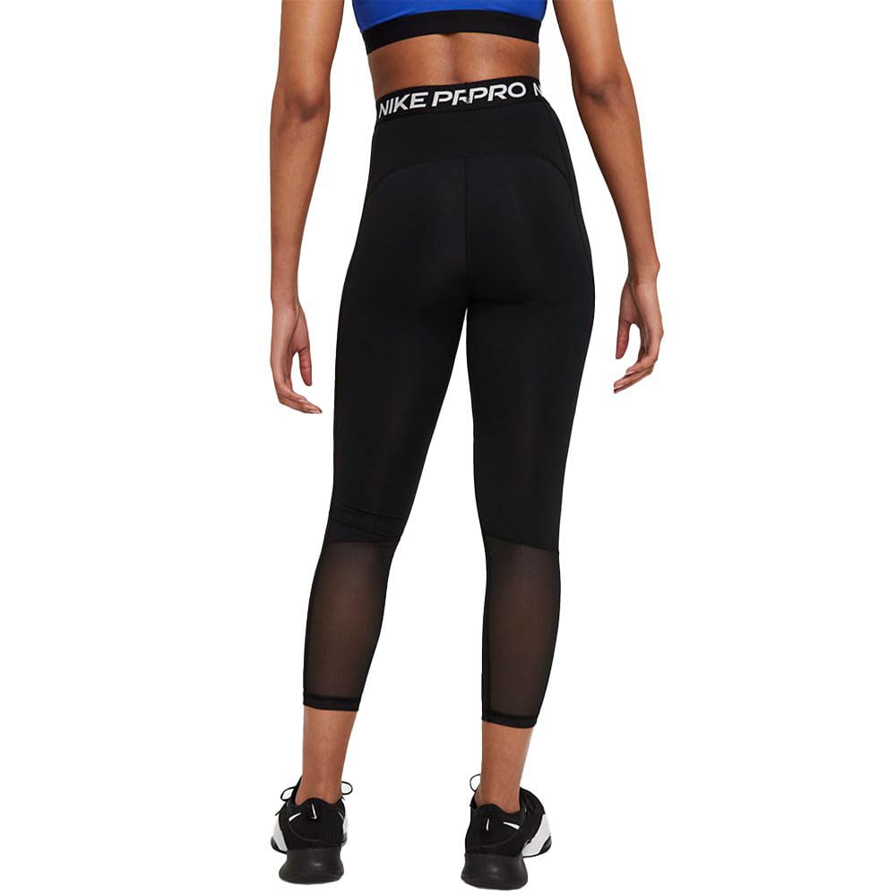 Nike Women's W Np 365 Tight 7/8 Hi Rise, Black/White, M