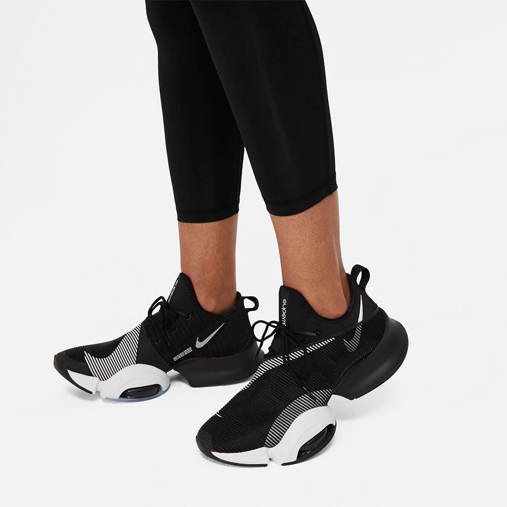 Nike Women's W Np 365 Tight 7/8 Hi Rise, Black/White, M