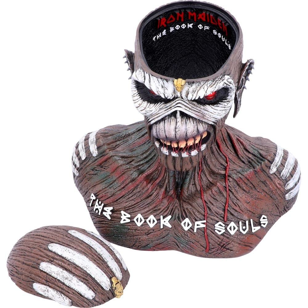 Nemesis Now Officially Licensed Iron Maiden Book of Souls Bust Box, Brown, 26cm (Large)