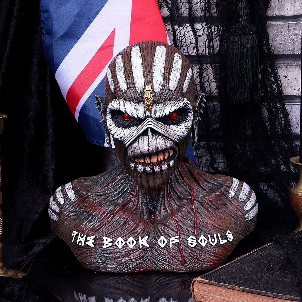 Nemesis Now Officially Licensed Iron Maiden Book of Souls Bust Box, Brown, 26cm (Large)