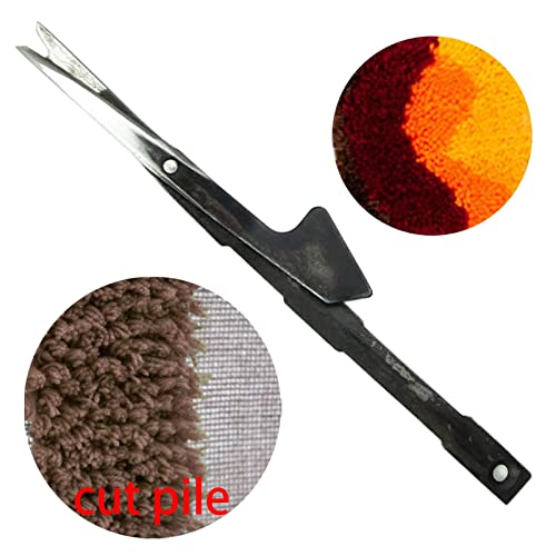 AMLESO 1pc Cut/Loop Pin Needle Scissors for Electric Hand Rug Tufting Gun Carpet Weaving Machine Tools Accessories, Cut Pile