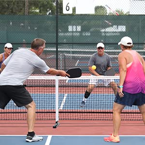 2 Pickleball Nets in 1 – PLAYABOUTS Duo – Set up 22 ft Regulation Size or 11 ft Half Court – Versatile Portable Pickleball Net System for Indoor/Outdoor Pickle Ball Games on Court, Driveway, Backyard