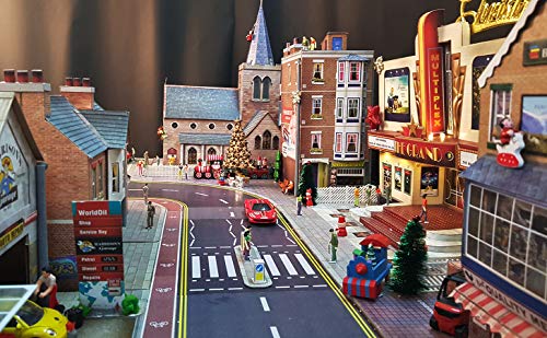 The CityBuilder Roads & PAVEMENTS Cardboard Model Layout Kit - O Scale Model Railroad Accessories